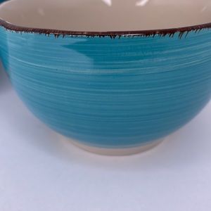 Royal Norfolk | Dining | 4 Pc Set Royal Norfolk Turquoise Blue Swirl 55 ...